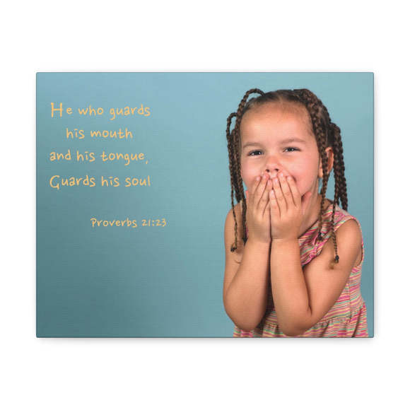Express Your Love Gifts | Art | Scripture Sign Guards His Soul Proverbs ...